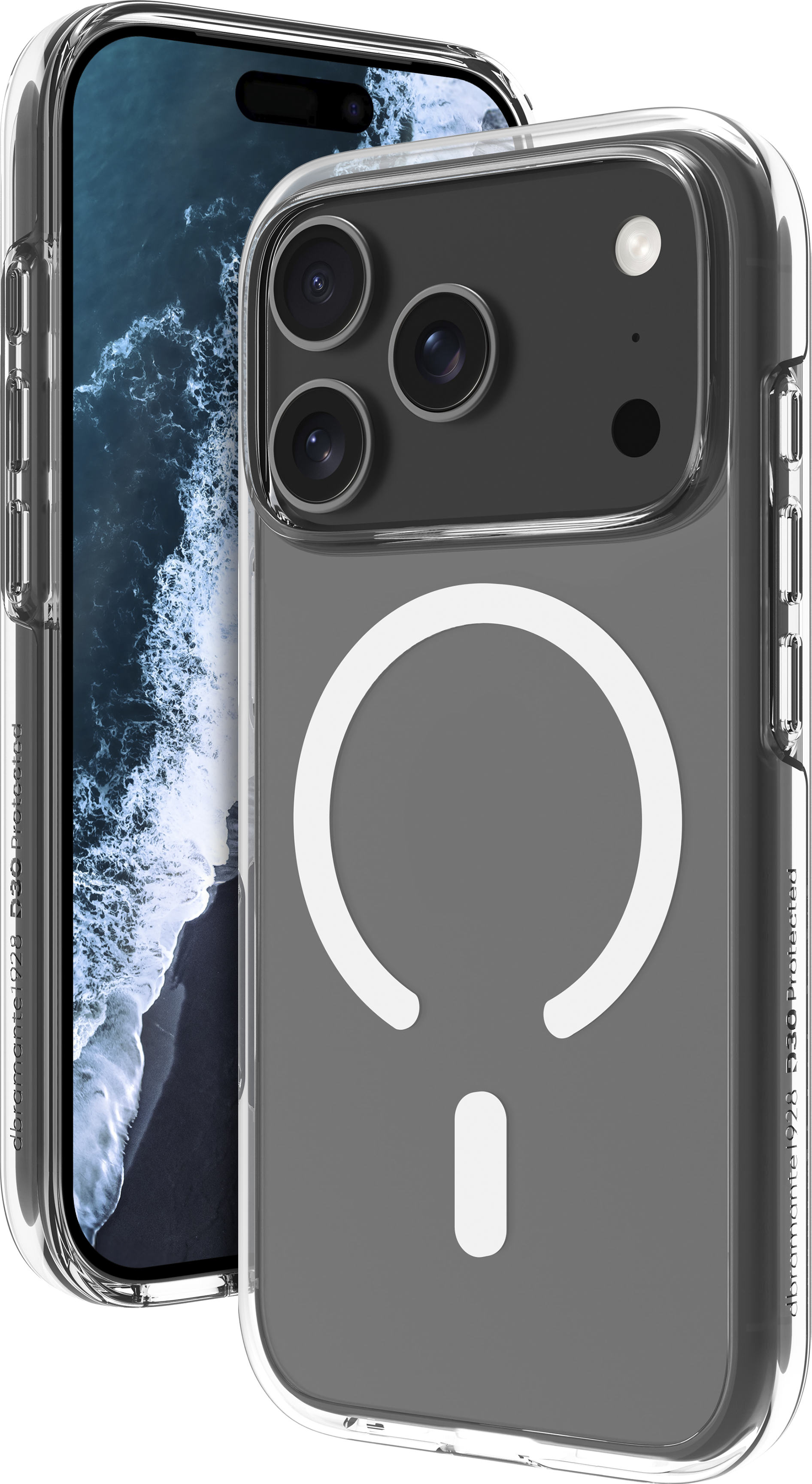 DBramante recycled cover Iceland D3O MS - Clear - for iPhone 17 Pro